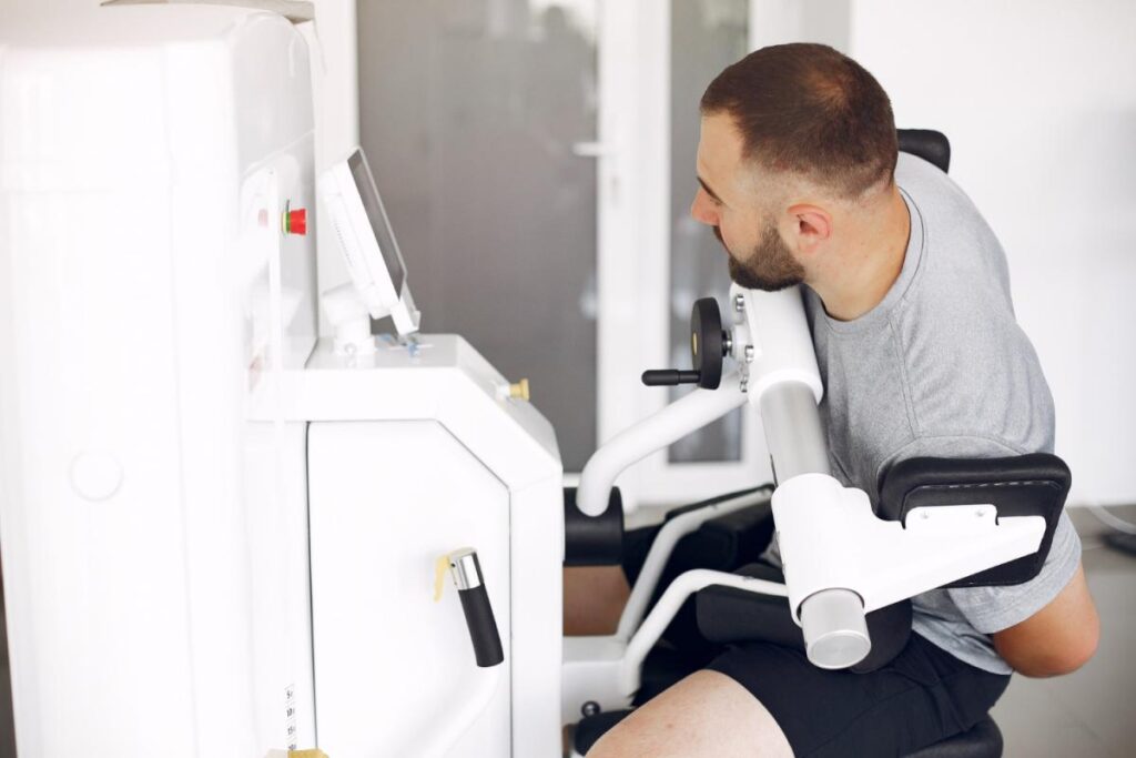 Arm Exercise Machine at Gym